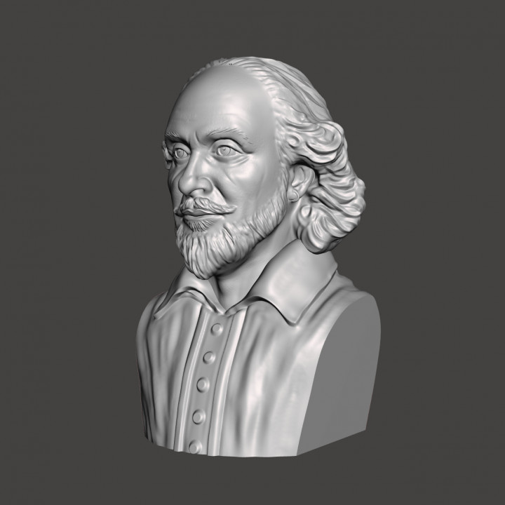 3D Printable William Shakespeare - High-Quality STL File for 3D ...