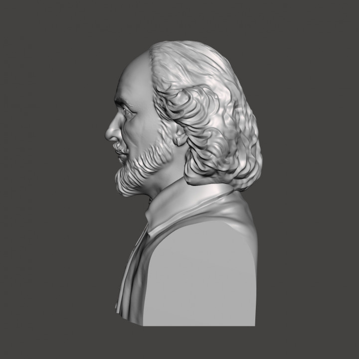 3D Printable William Shakespeare - High-Quality STL File for 3D ...