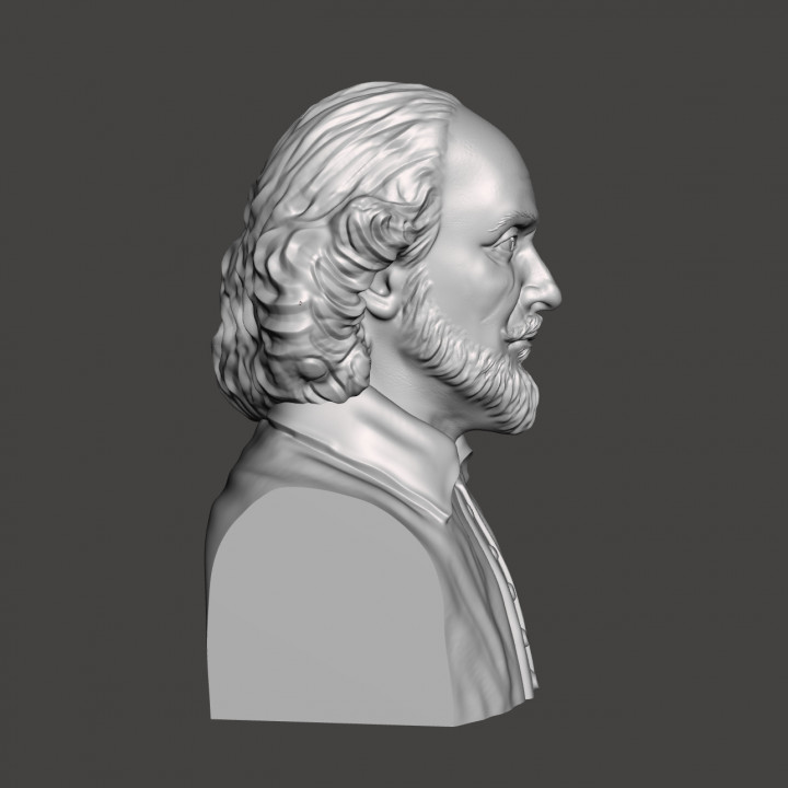 3D Printable William Shakespeare - High-Quality STL File for 3D ...