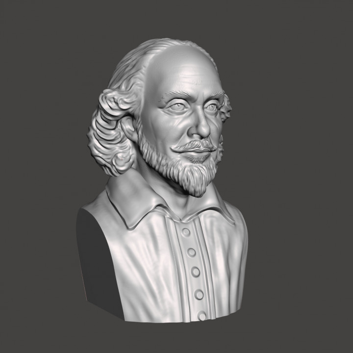 3D Printable William Shakespeare - High-Quality STL File for 3D ...
