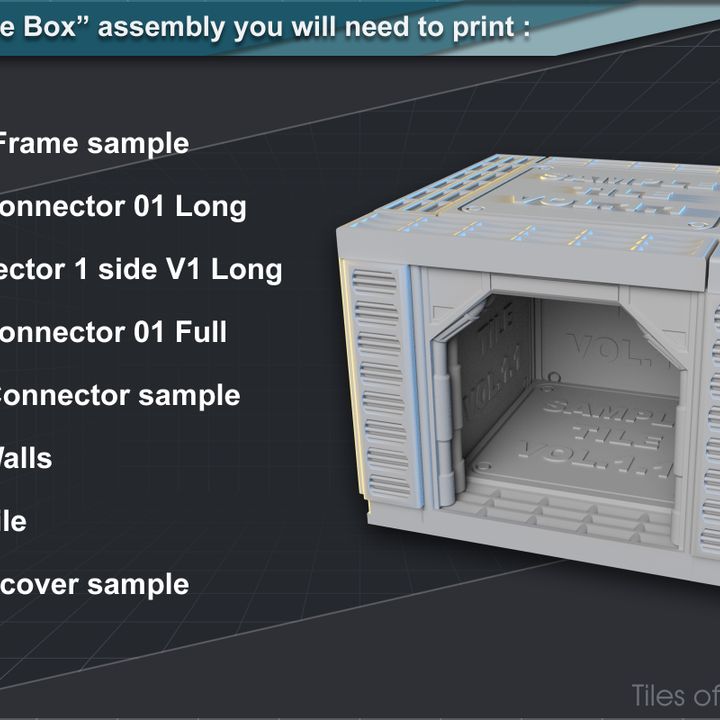 3D Printable Tiles of creation UPDATED Sample files by Print Punk Designs