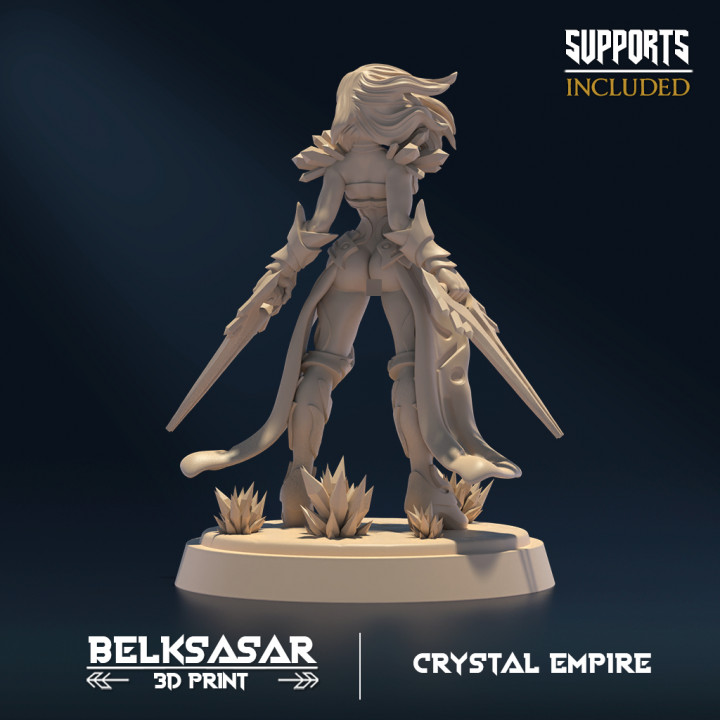 3D Printable Crystal Blade D All Variants by Belksasar