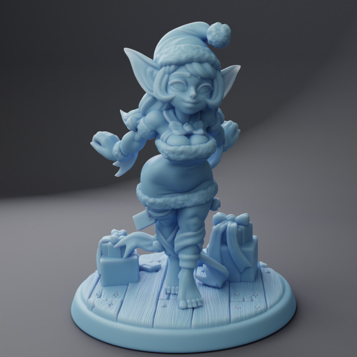3D Printable Figure Scale Holiday Goblin by Twin Goddess Miniatures