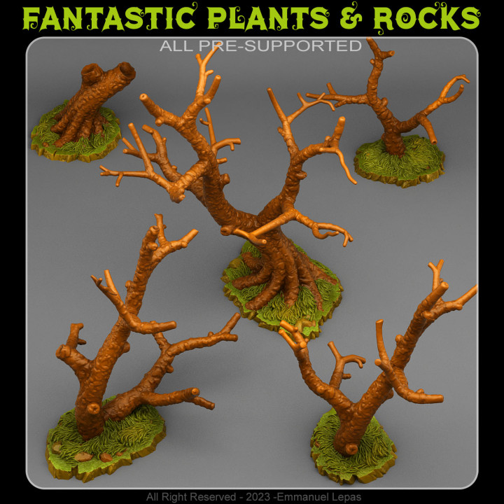 3D Printable DEAD TREES by Fantastic Plants And Rocks