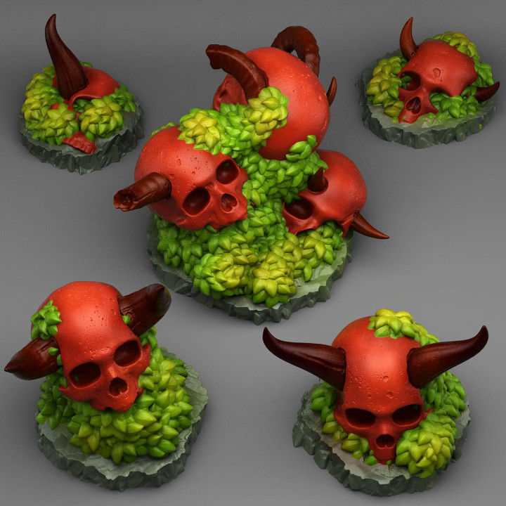 3D Printable DEVIL SKULLS by Fantastic Plants And Rocks