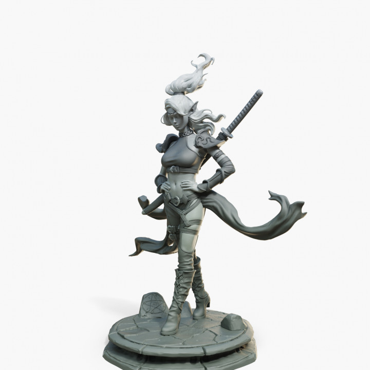 3D Printable 'Nightshade Sisters' by Female Miniatures by Female Miniatures