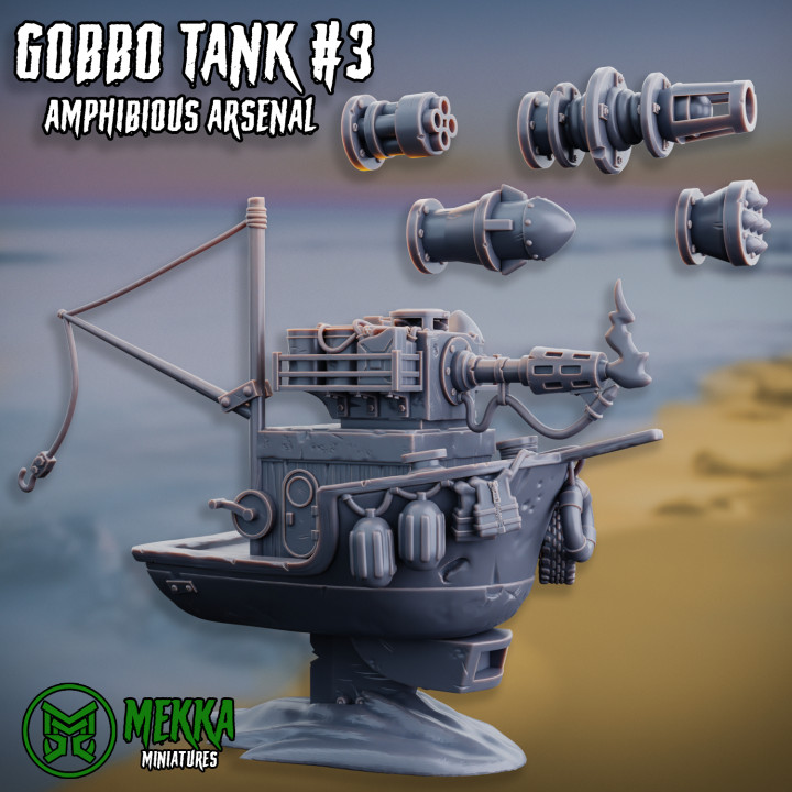3D Printable Gobbo Tank Set by Mekka Miniatures