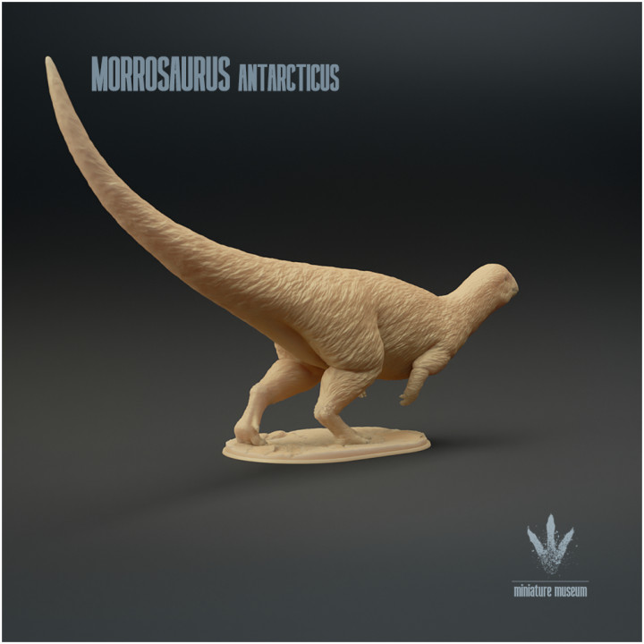 3D Printable Morrosaurus antarcticus : Running by Miniature Museum