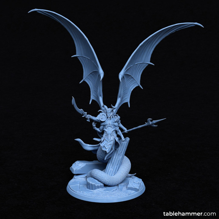 3D Printable Gabriel – The Ascended (Winged prime demon leader) by ...