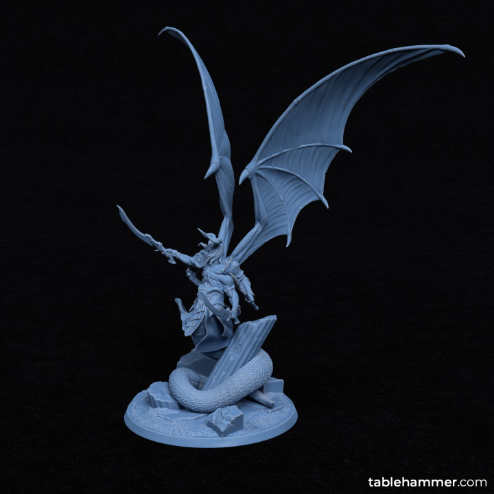 3D Printable Gabriel – The Ascended (Winged prime demon leader) by ...