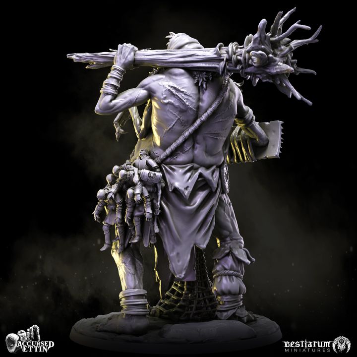 3D Printable Accursed Ettin: Collection | Giant by Bestiarum Miniatures