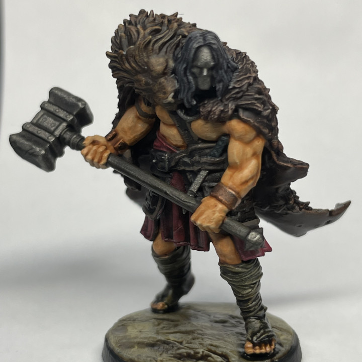 3D Print of Masked Barbarian by dimitrius-n