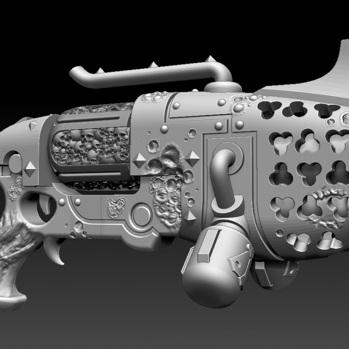 3D Printable Lantern, Relic weapon of Mortarion by Joe D