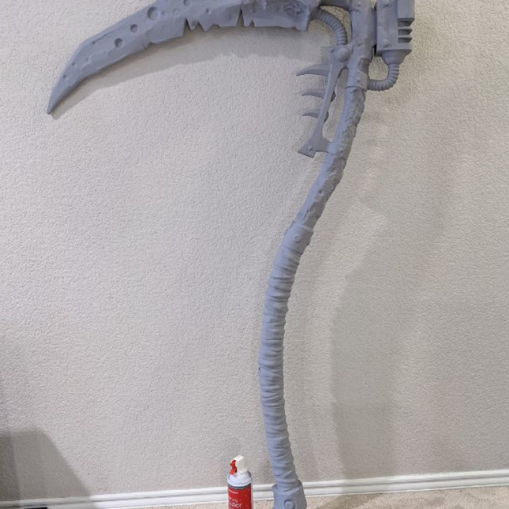 3D Printable Death Guard power scythe cosplay prop by Joe D
