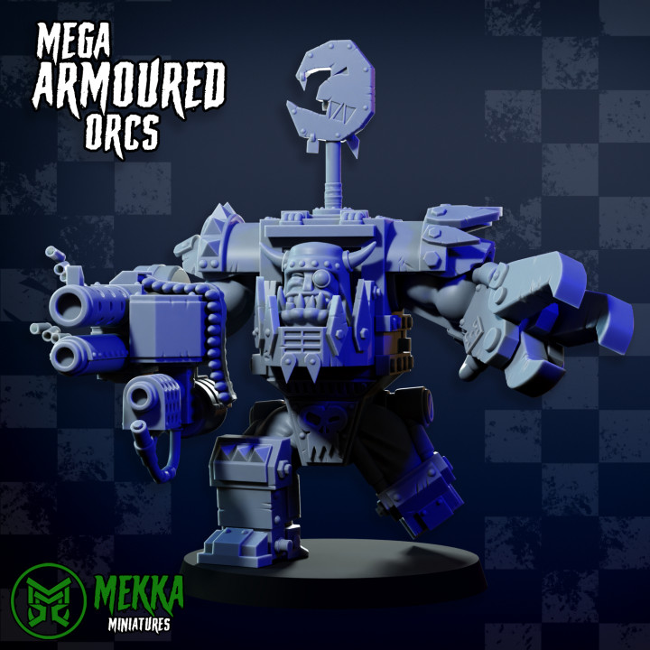 3D Printable Mega Armoured Orcs by Mekka Miniatures