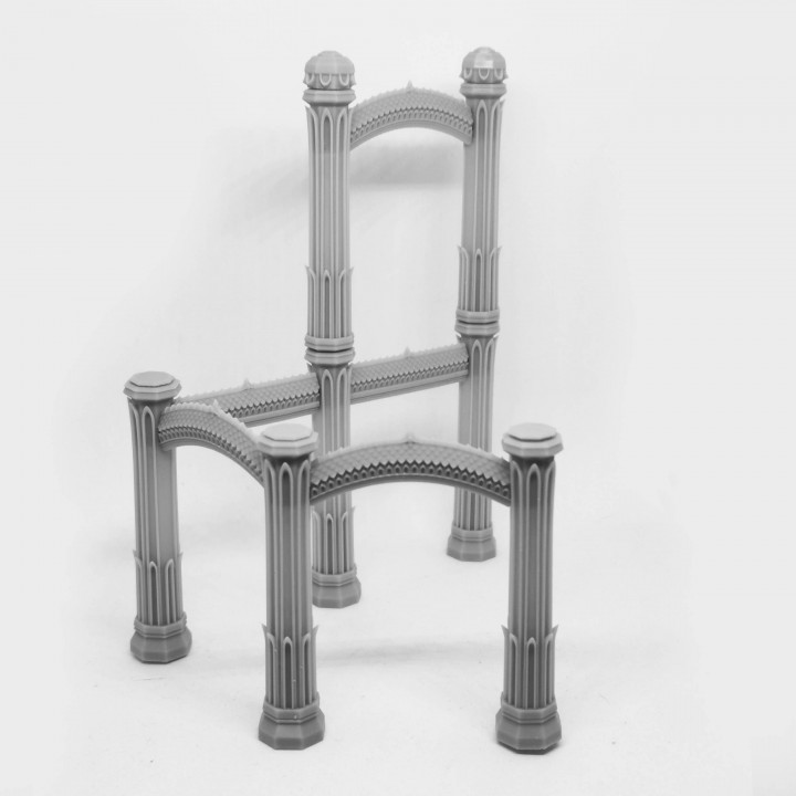 3D Printable Modular Columns & Archways | Gothic Elven Style RPG ...