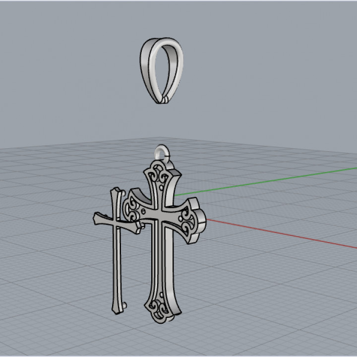 3D Printable Ornament Cross model 1 by Shavarsh