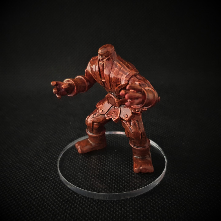 3D Printable AMBER GOLEM by WildCraft Foundry