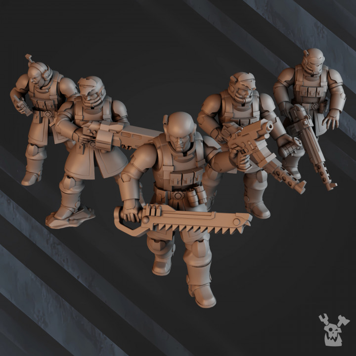 3D Printable Phaethon Infantry Squad (build kit) by dakkadakka.store