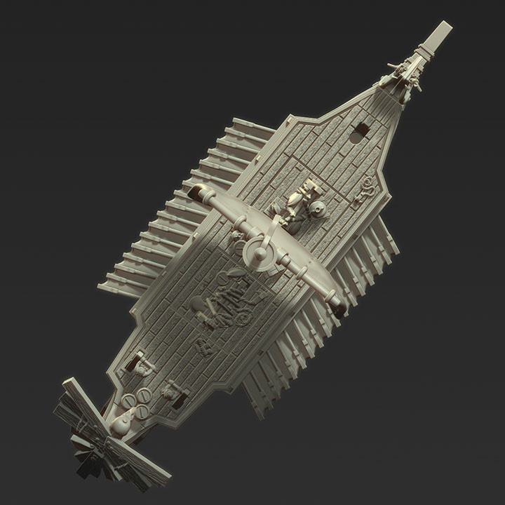 3D Printable Thalassa: The Aeolian Wargalley Main Ship by Thalassa Game ...