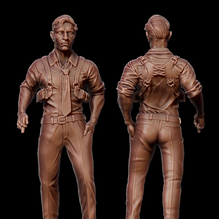 3D Printable Human Detective by Alchemy Inc.