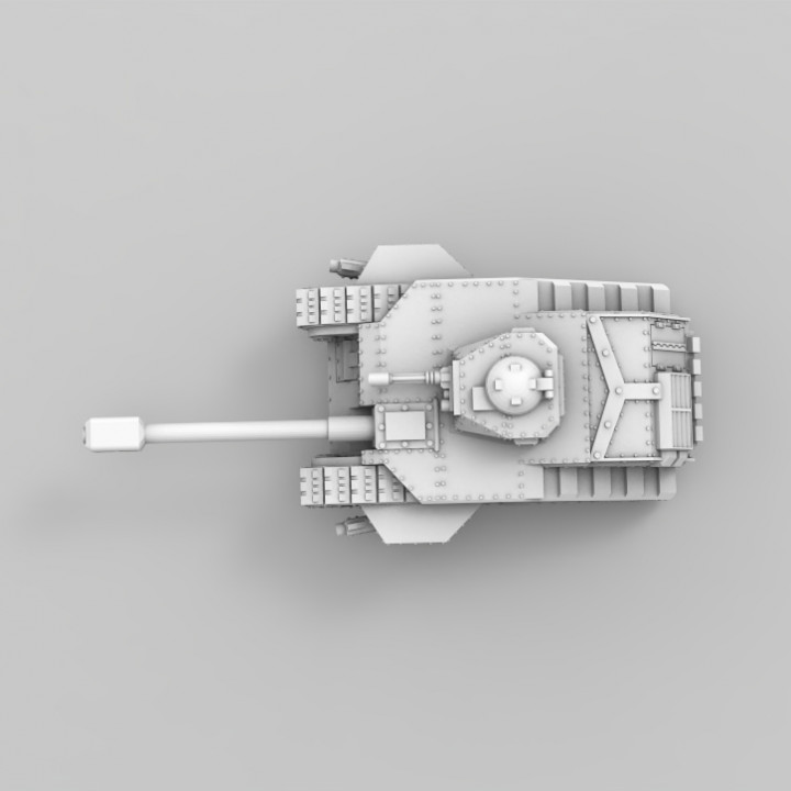 3D Printable Rogue Pattern Mk2-2B2 "Crocodile" v2 Medium Tank by Rogue ...