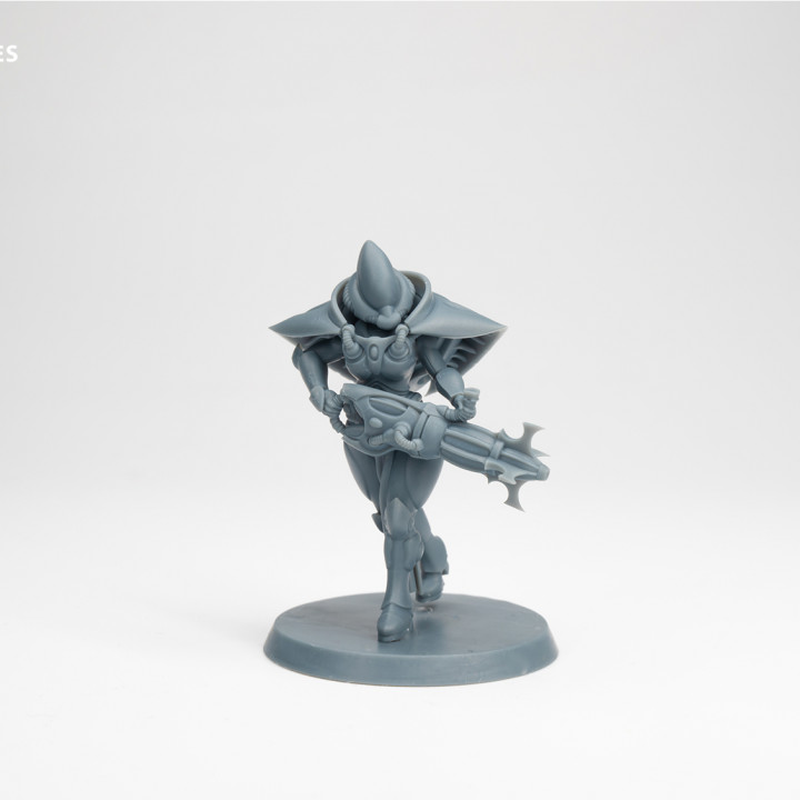3D Printable Space Elf Void Dancers Female Bundle + Pinup by PSMiniatures
