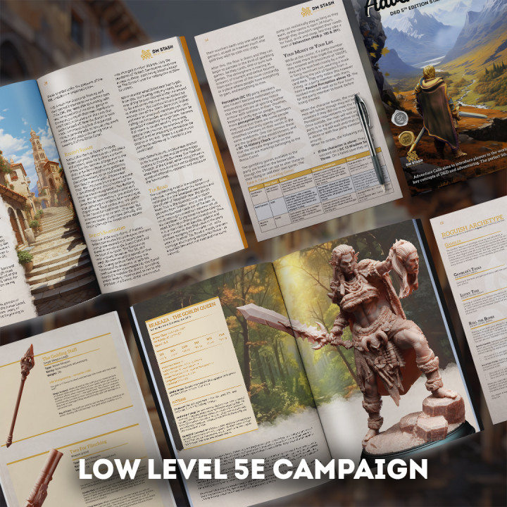 3D Printable Adventure Calls (DM Stash Jan '24 Bundle) by DM Stash