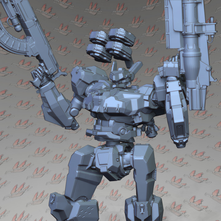 3D Printable BATTLE MECH 2 by Alex