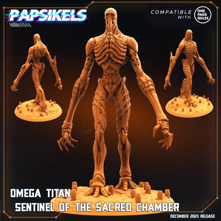 3D Printable OMEGA TITAN SENTINEL SACRED CHAMBER by PAPSIKELS MINIATURES