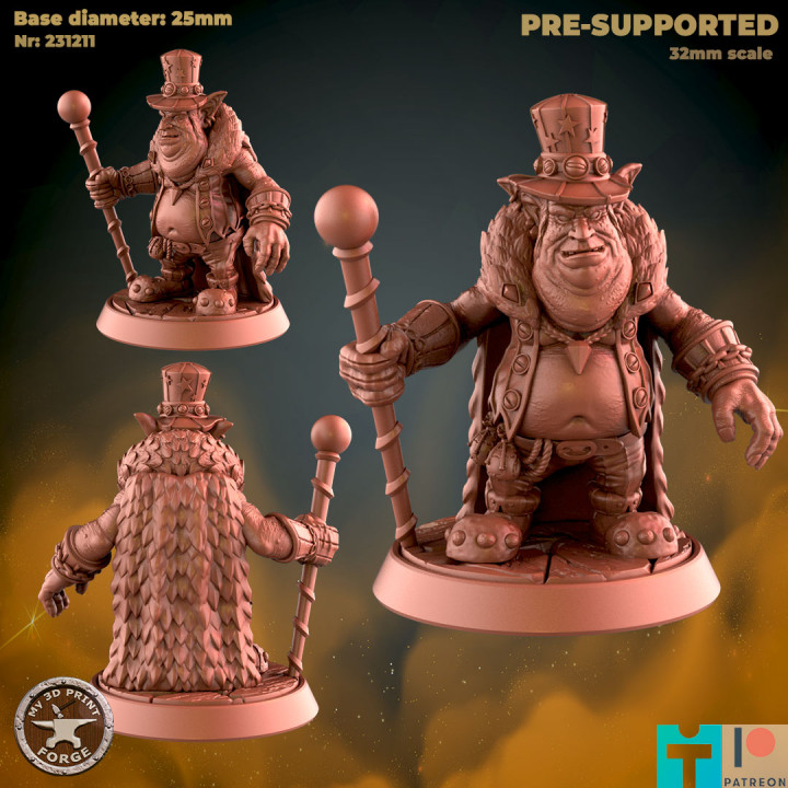 3D Printable Goblin Fat Trade Prince by My3DPrintForge