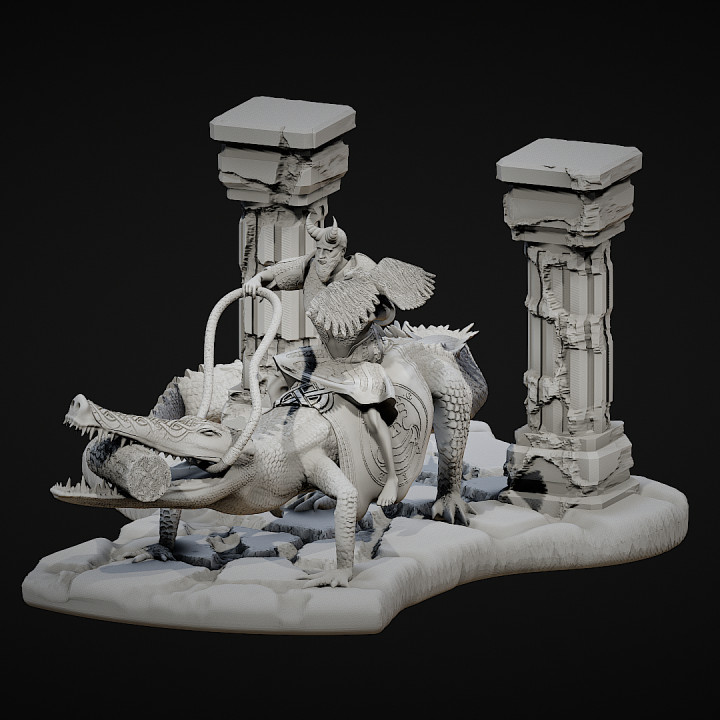 3D Printable Agares - The Great Duke of the Hell by Lazy Bear