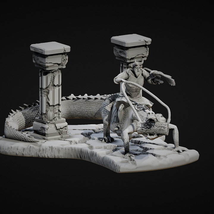 3D Printable Agares - The Great Duke of the Hell by Lazy Bear