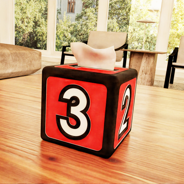 3D Printable D6 Tissue Box Cover by Lazy Bear
