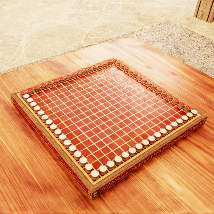3D Printable Ming Mang - Board Game by Lazy Bear