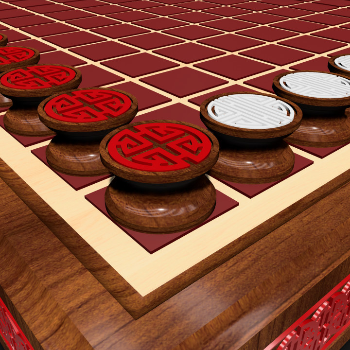 3D Printable Ming Mang - Board Game by Lazy Bear