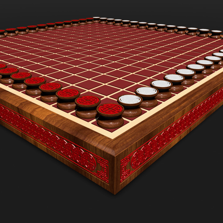 3D Printable Ming Mang - Board Game by Lazy Bear