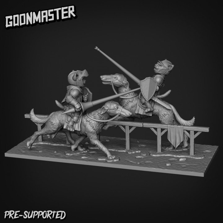 3D Printable Diorama 14 - Joust by Goon Master