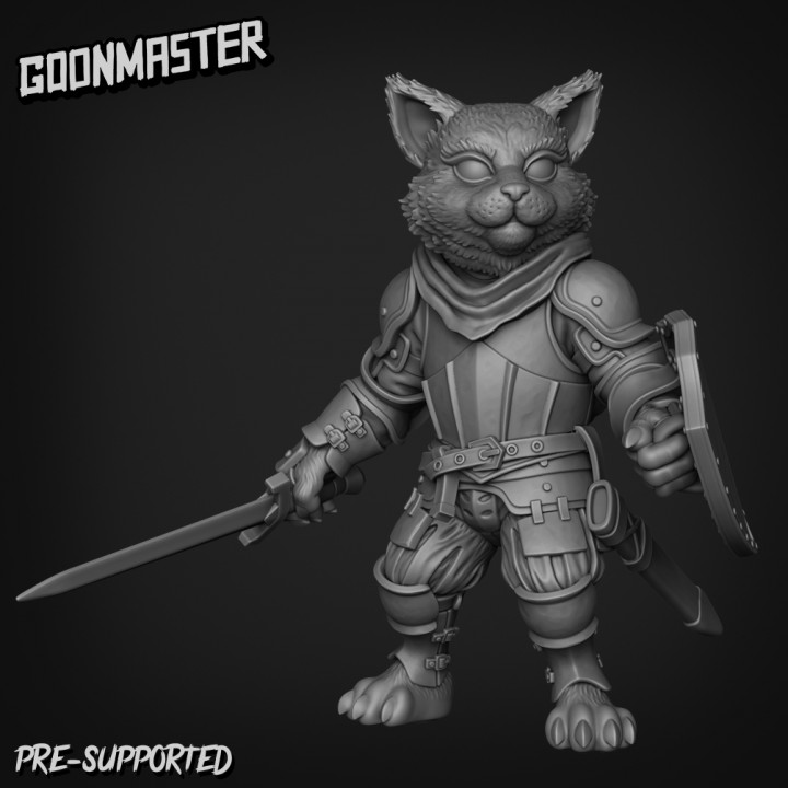 3D Printable Cat Knight Bundle by Goon Master