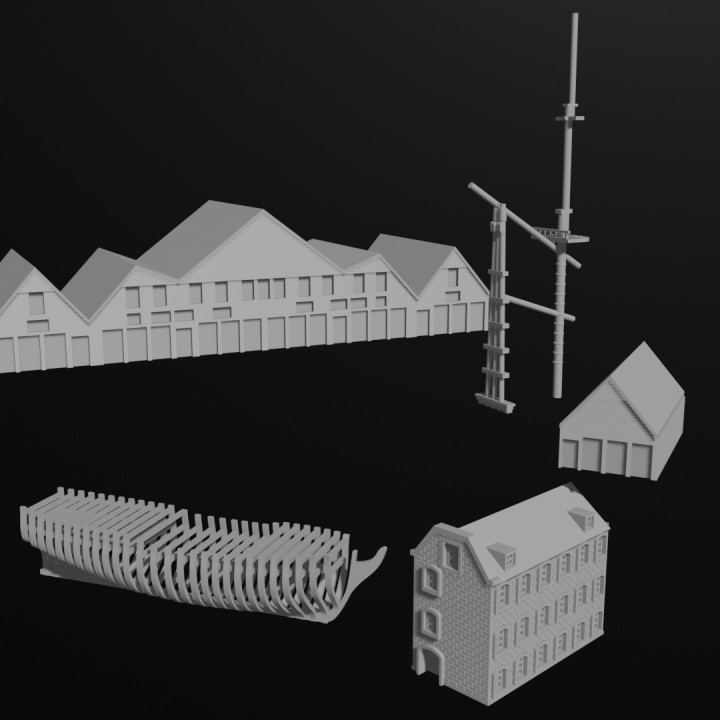 3D Printable 1/700 Dockyard "Refit" Pack Blender File BB-9 by Turner ...