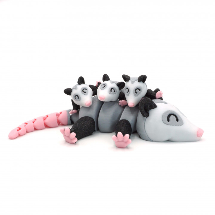 3D Printable Articulated Opossum by McGybeer