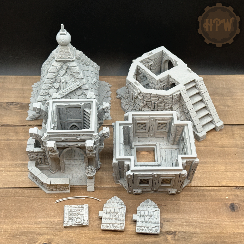 3D Printable Guard tower by DecoQuest Workshop