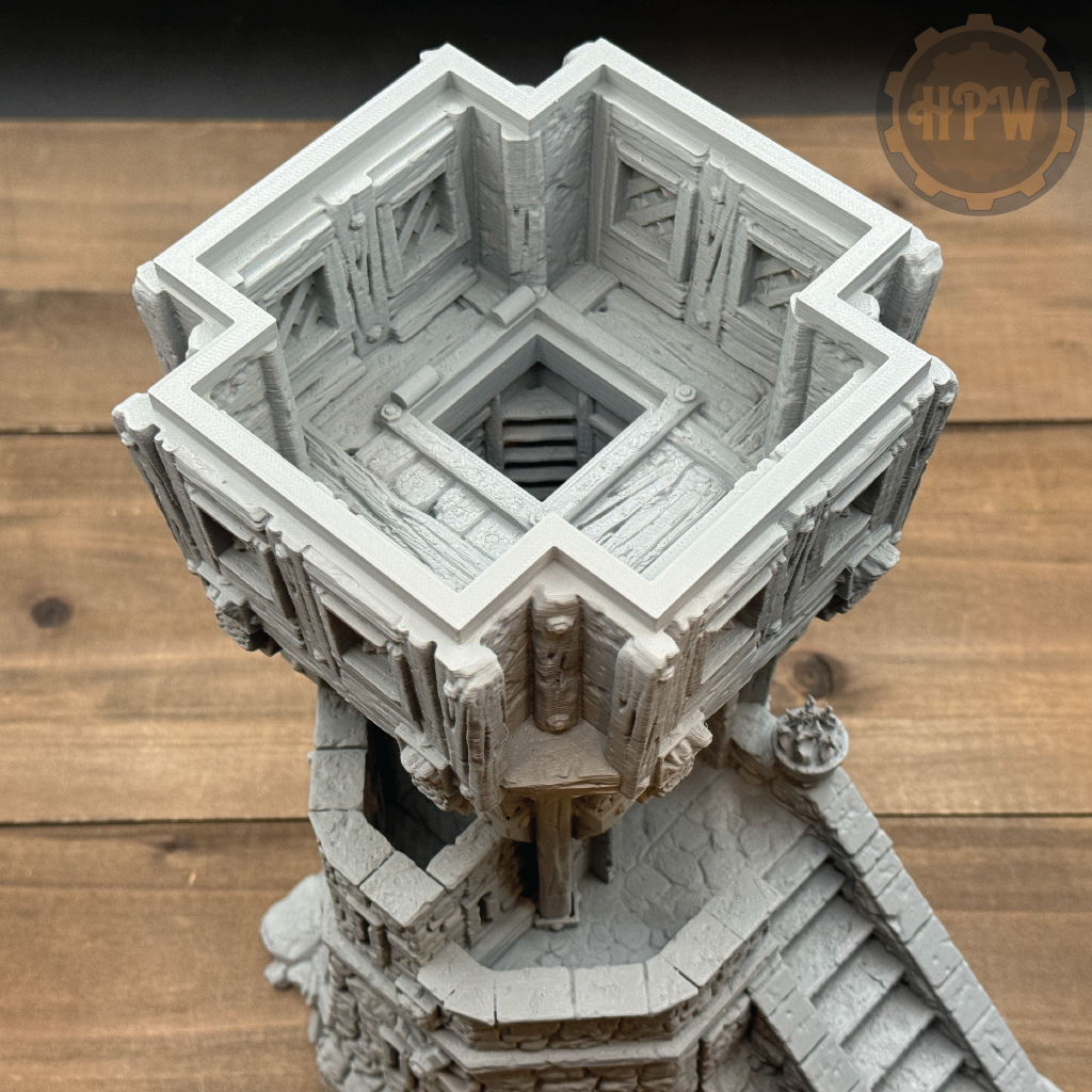 3D Printable Guard tower by DecoQuest Workshop