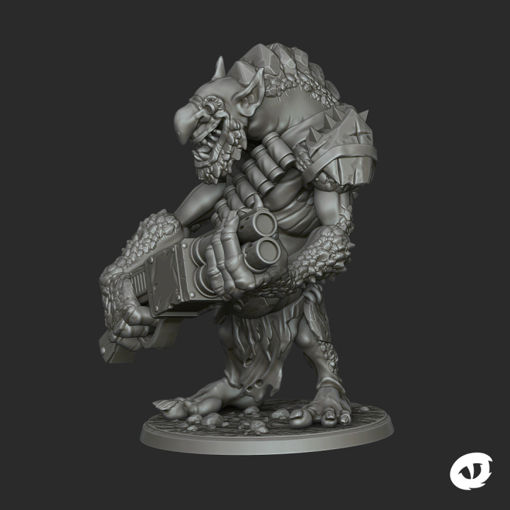 3D Printable Troll Shooter by Insight Miniatures