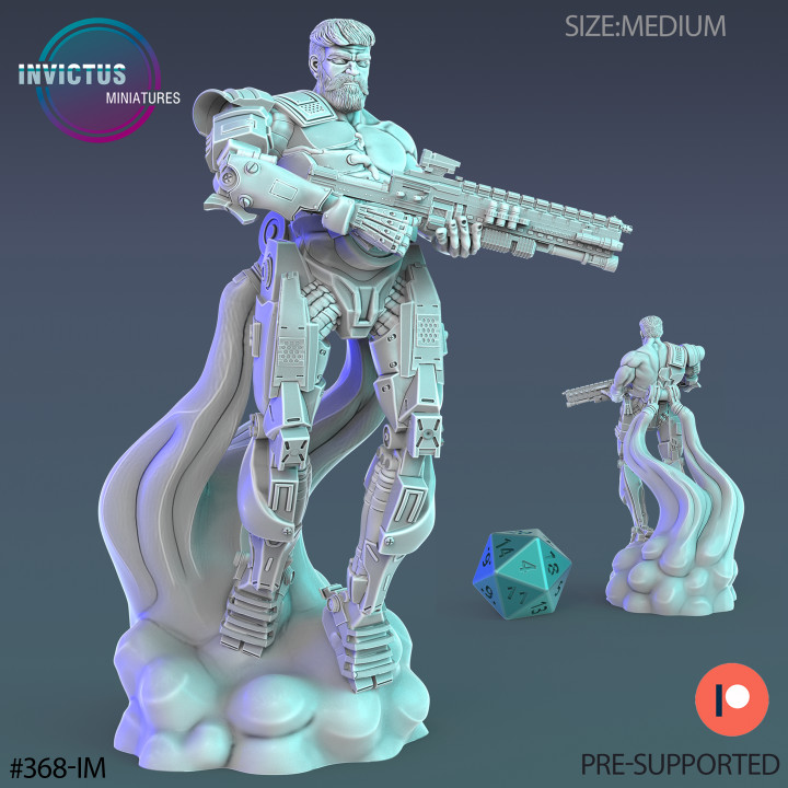 3D Printable Cyborg Thug Set / Future Robot / Skeleton Soldier ...