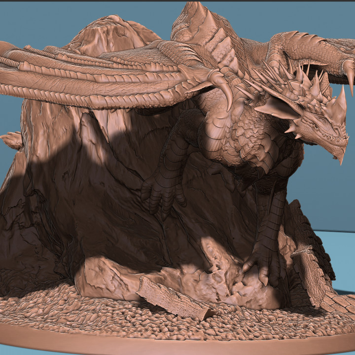 3D Printable Blue Dragon Pack by Little Shop of Sigil