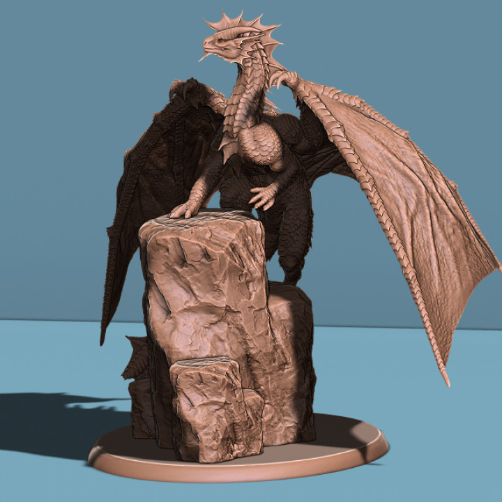 3D Printable Silver Dragon Pack by Little Shop of Sigil