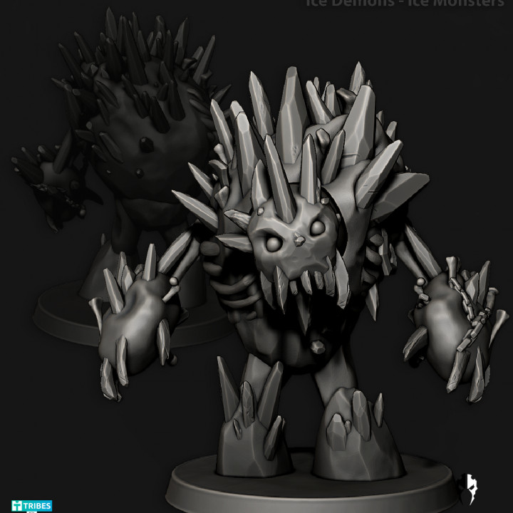 3D Printable Ice Demons - Ice Monsters by Edge Miniatures