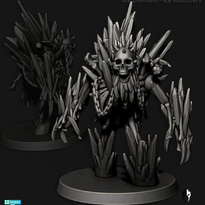 3D Printable Ice Demons - Ice Monsters by Edge Miniatures