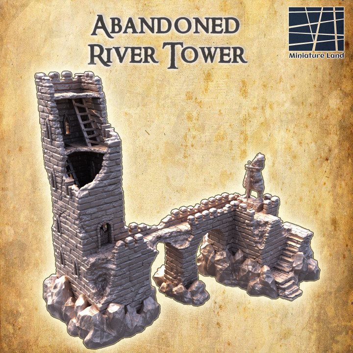 3D Printable Abandoned River Tower - Tabletop Terrain - 28 MM by ...